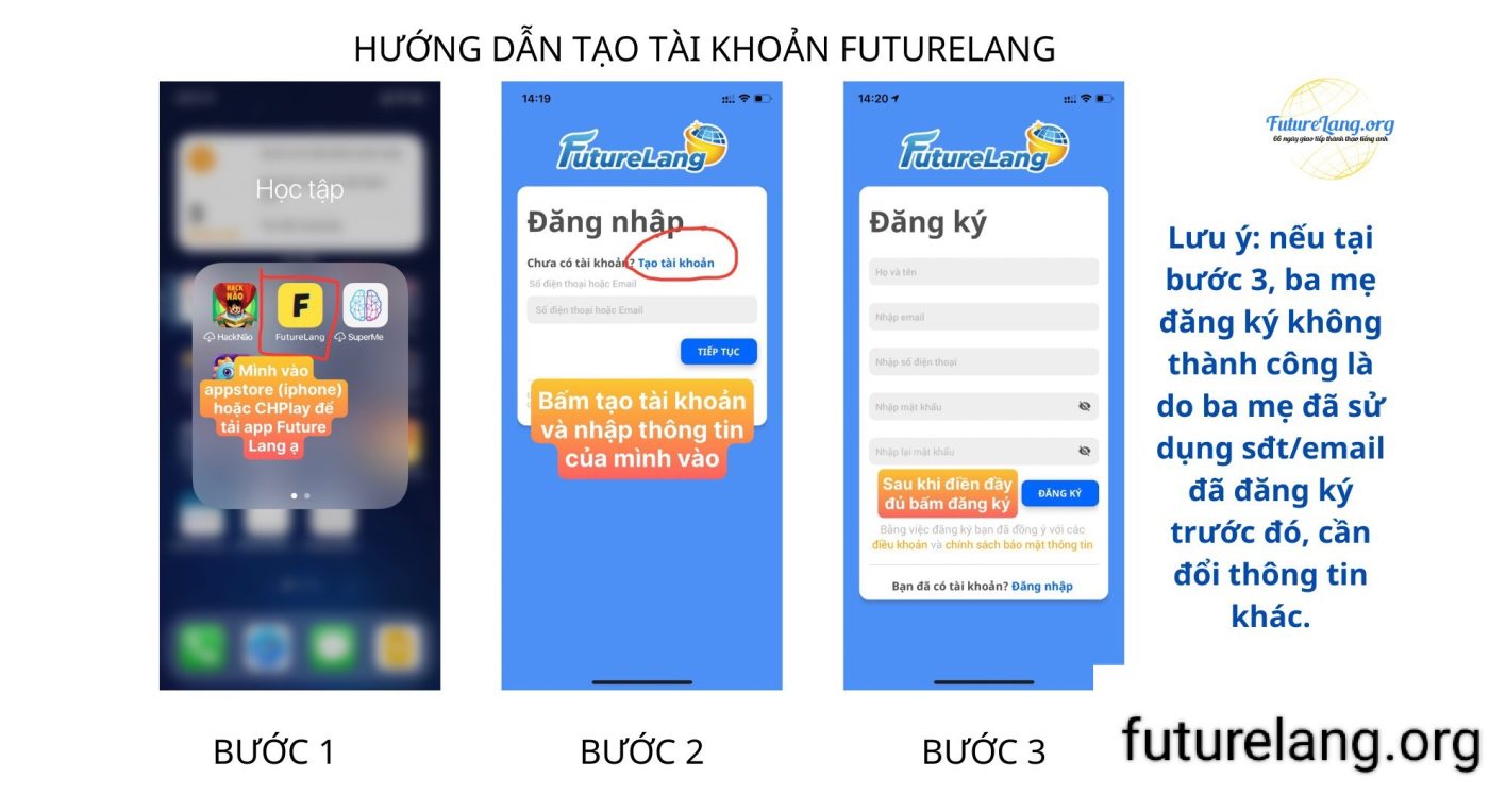 Cách lấy mã học thử và kích hoạt Futurelang miễn phí | FutureLang